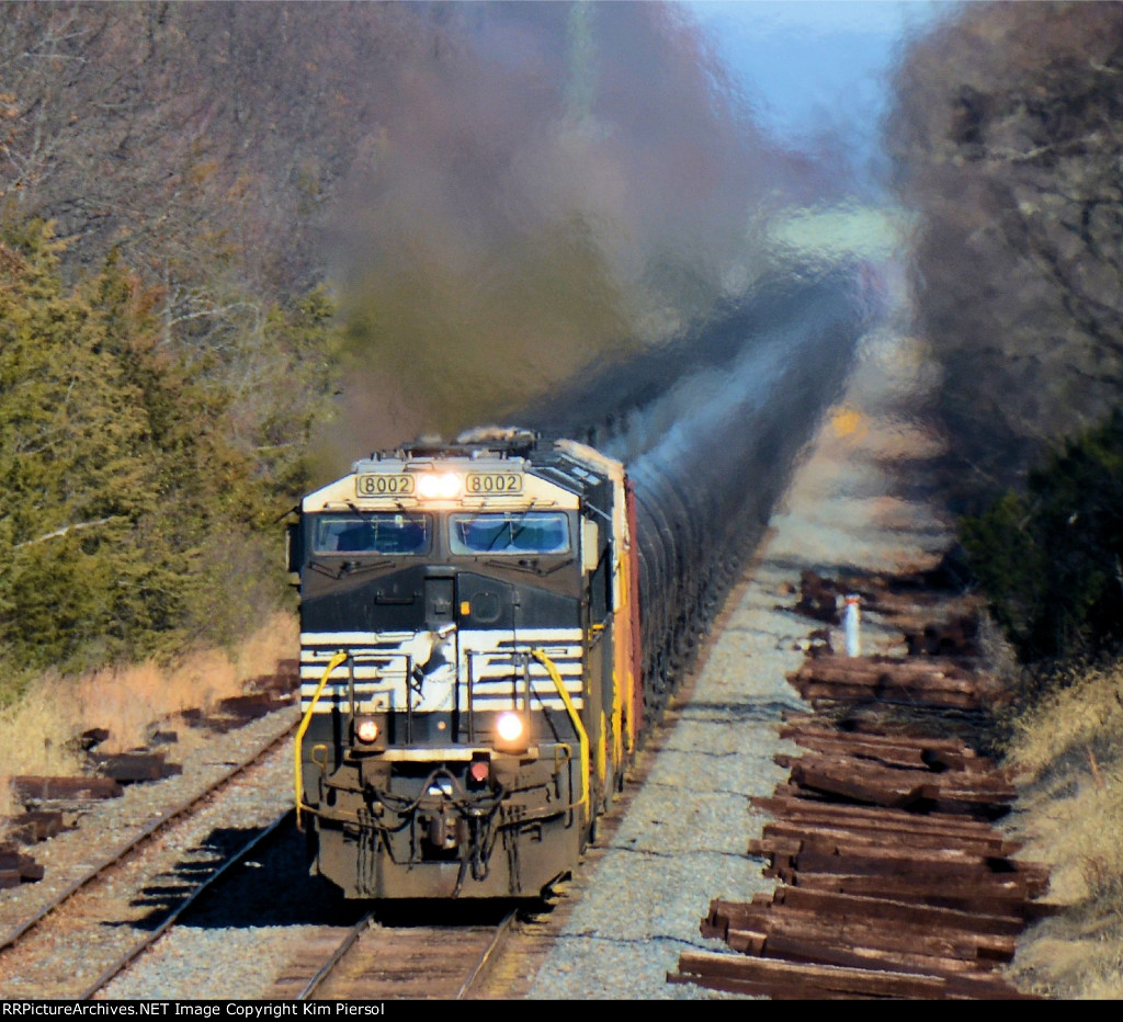 NS 8002 CSX Train K038 Crude Oil Loads